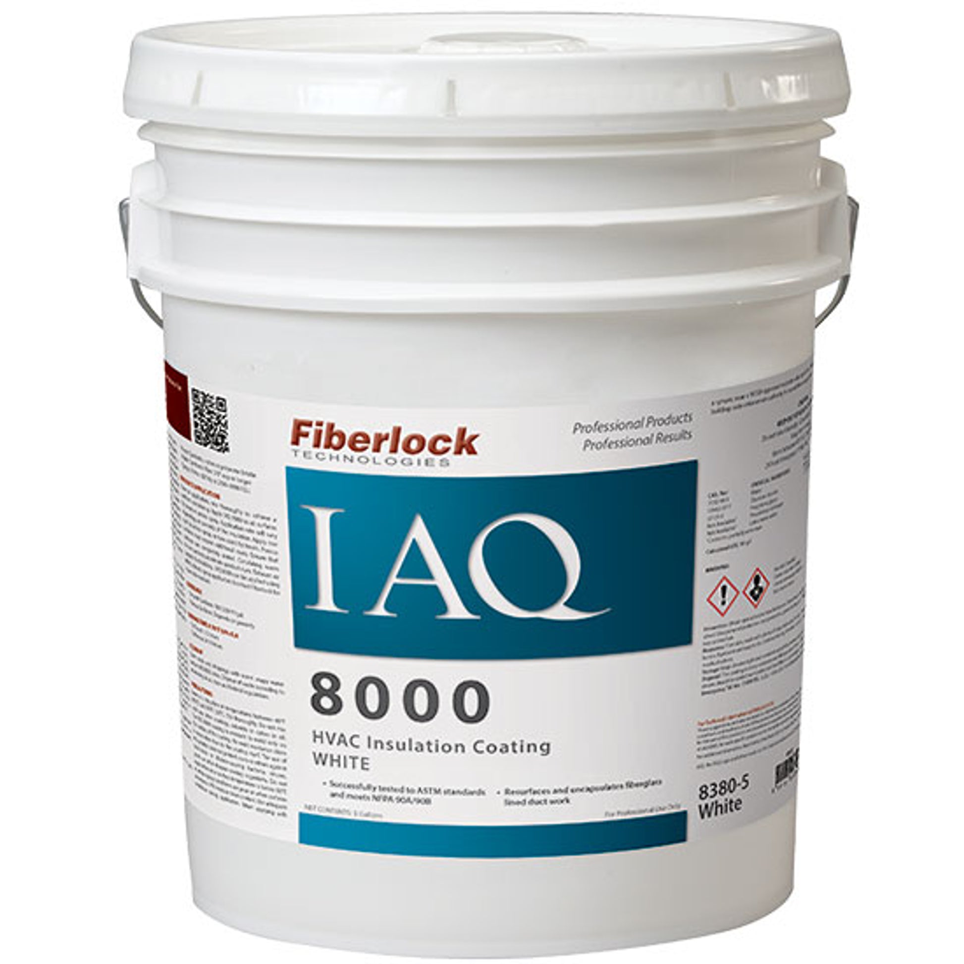 Fiberlock IAQ 8000 - HVAC Insulation Sealer - White - 5G - 8380-5 ...