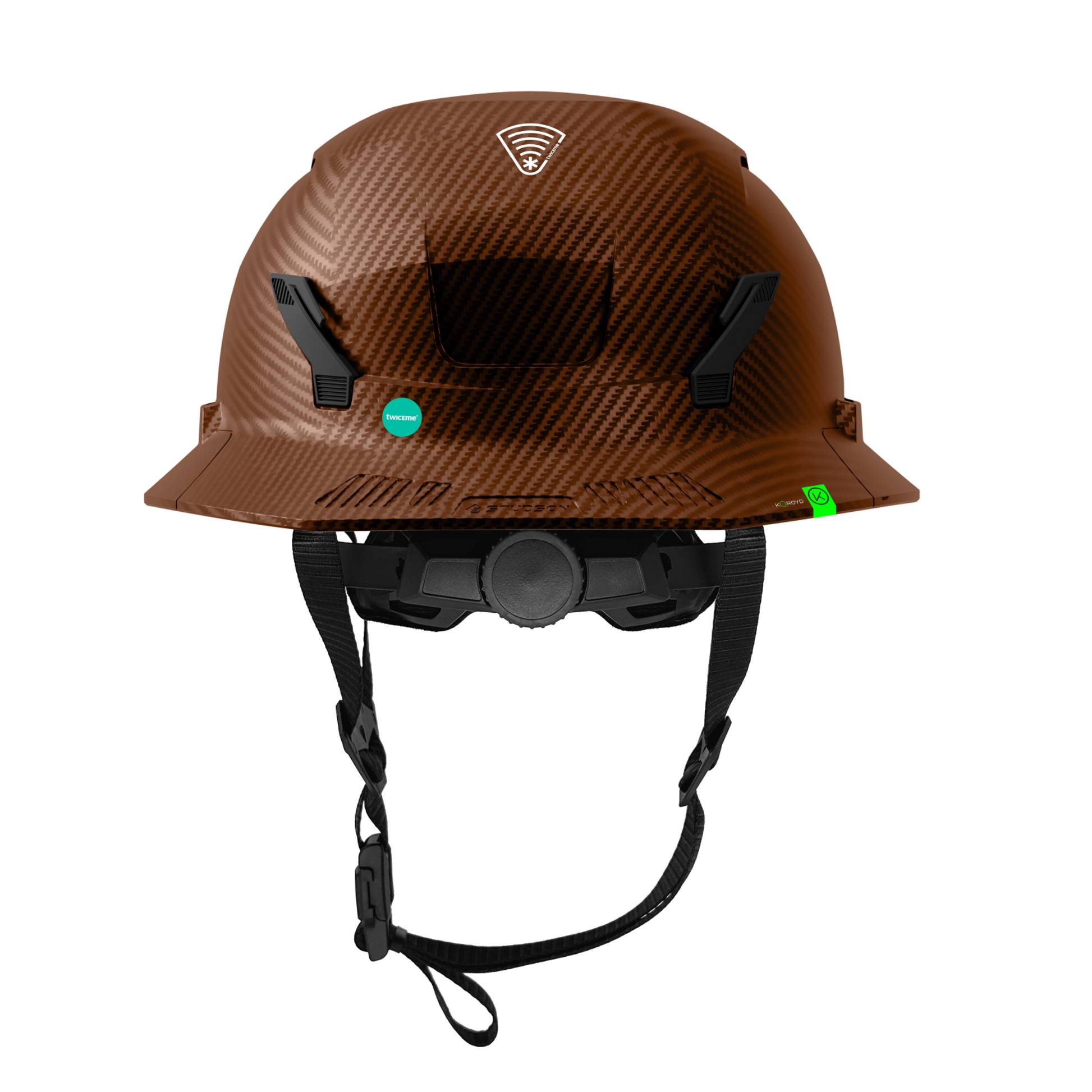 Studson SHK-1 Vented Full Brim Class C Type II - Fiber Metal Safety He ...