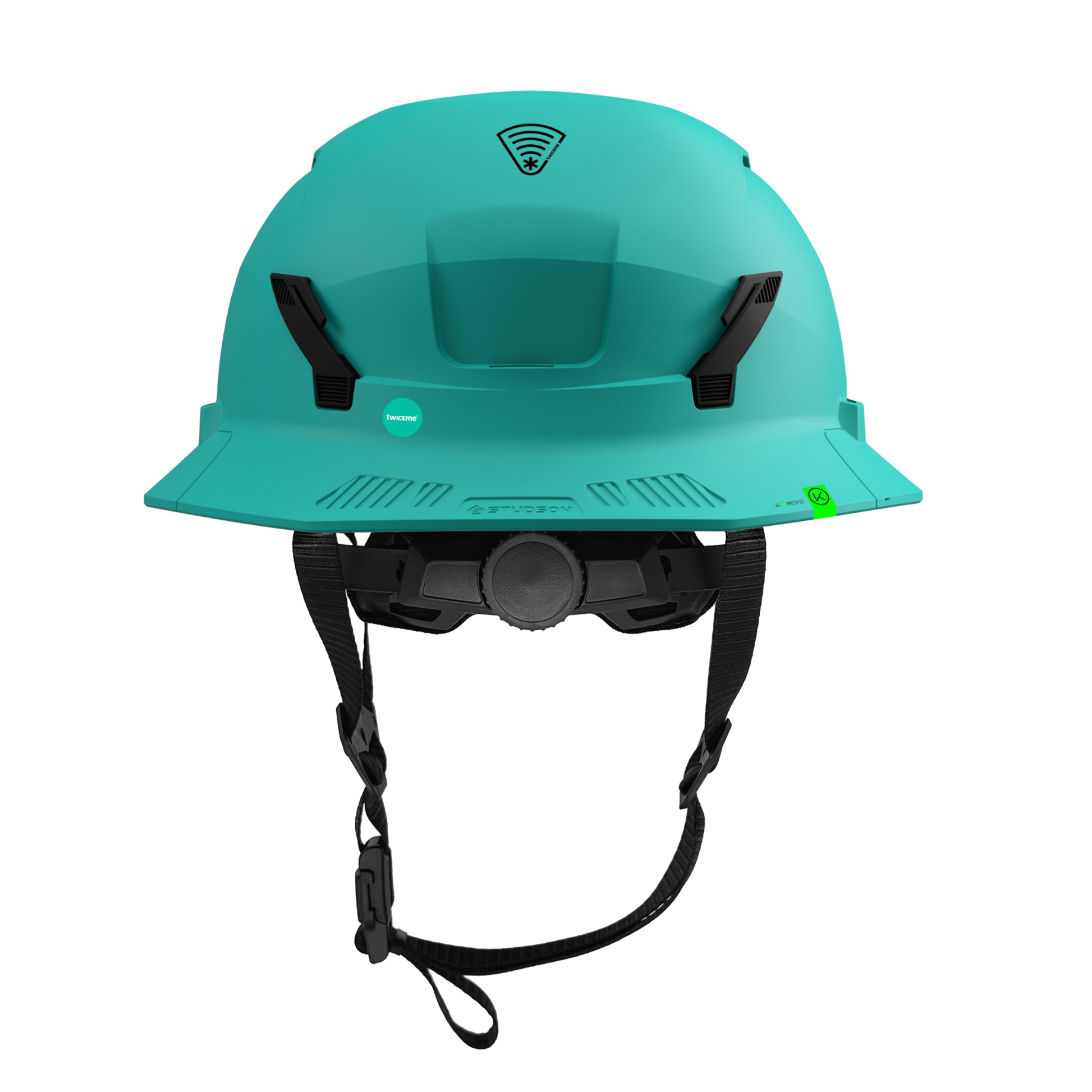 Studson SHK-1 Vented Full Brim Class C Type II - Teal Safety Helmet ...